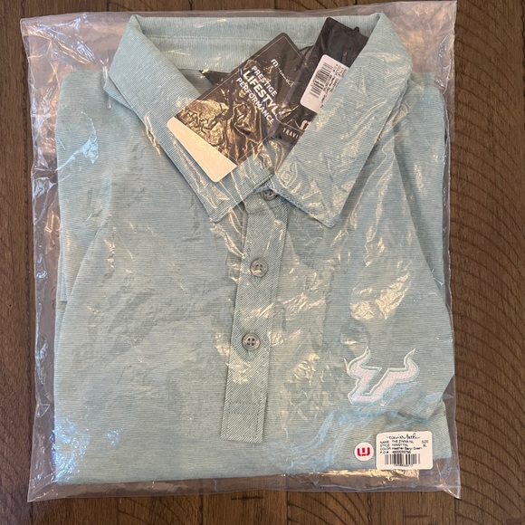 Travis Mathew | Shirts | Travis Mathew Usf Logo Mens Light Green Polo ...